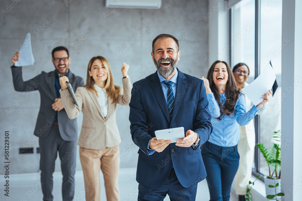 Those who work hard, win. Succesful enterprenours and business people ...