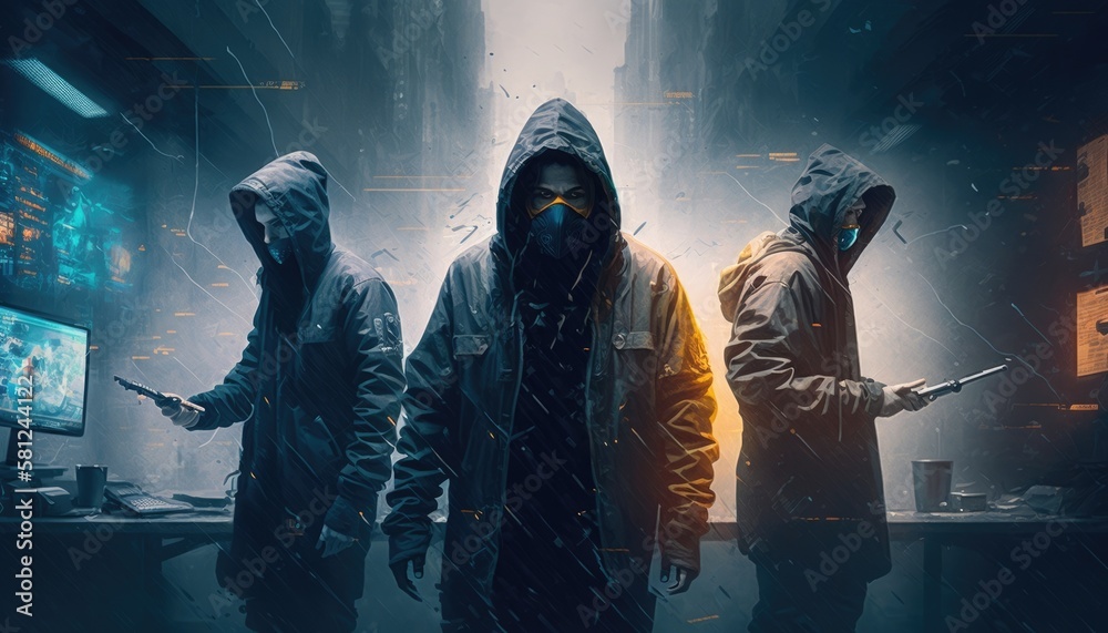 A street gang battle it out in an alternate reality with braincomputer ...