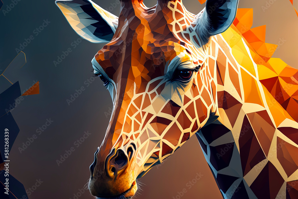 Cubism Giraffe