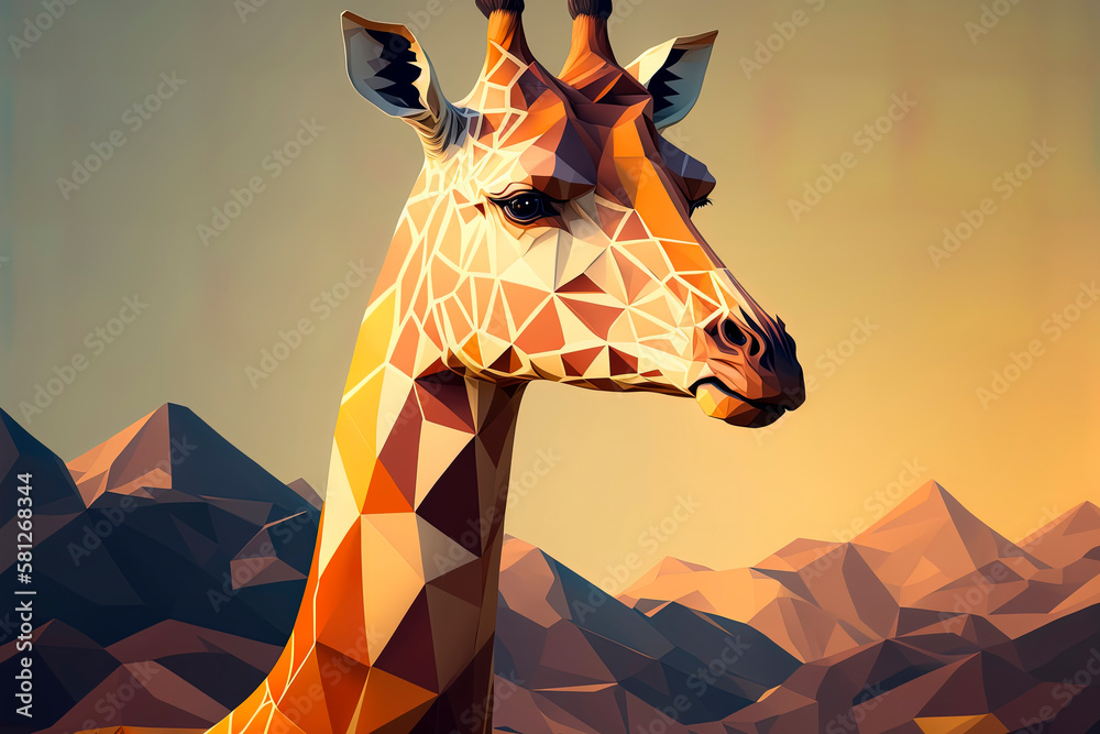 Cubism Giraffe