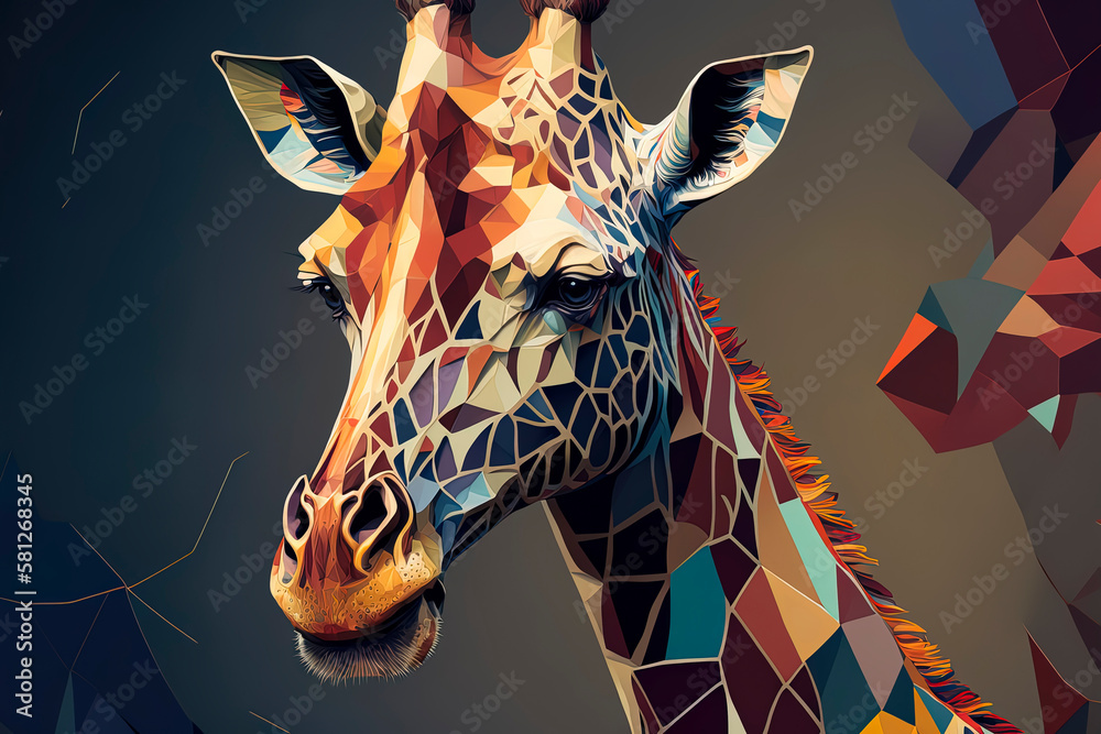 Cubism Giraffe