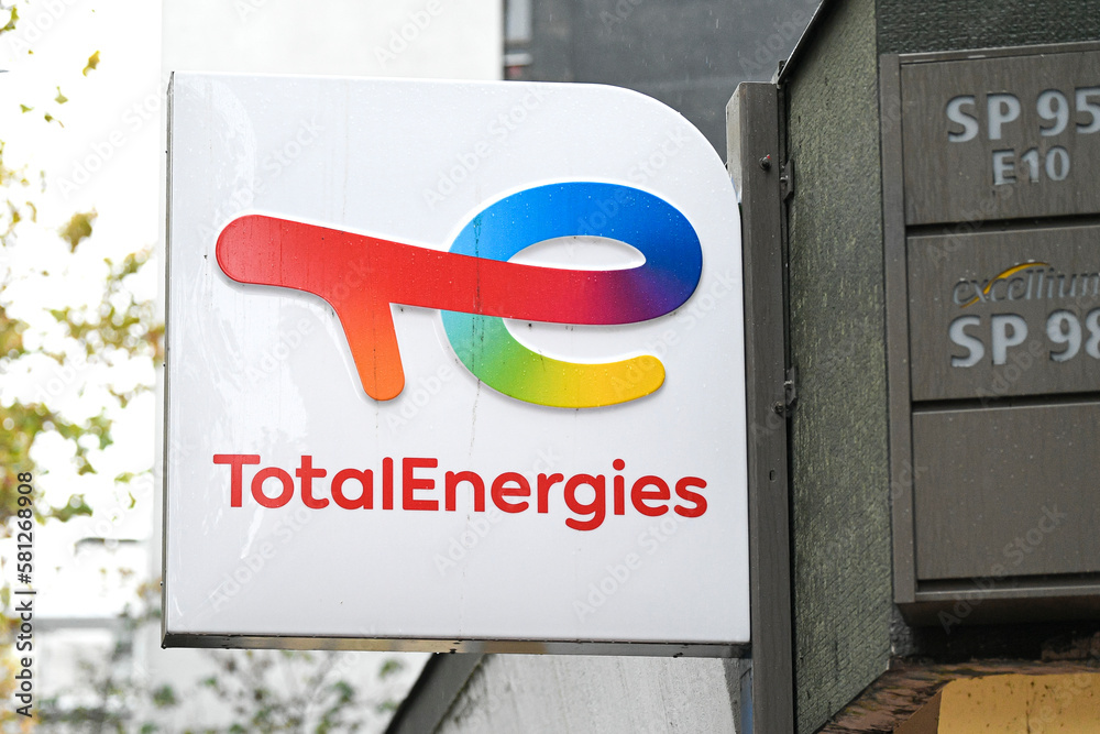 Illustration picture shows the logo of TotalEnergies (Total Energies ...