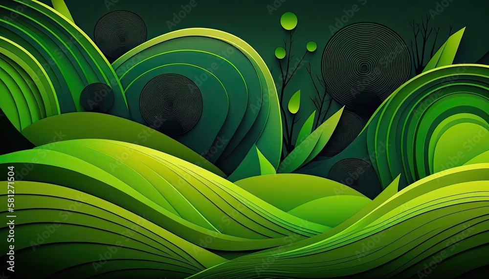 Organic Lines In Nature