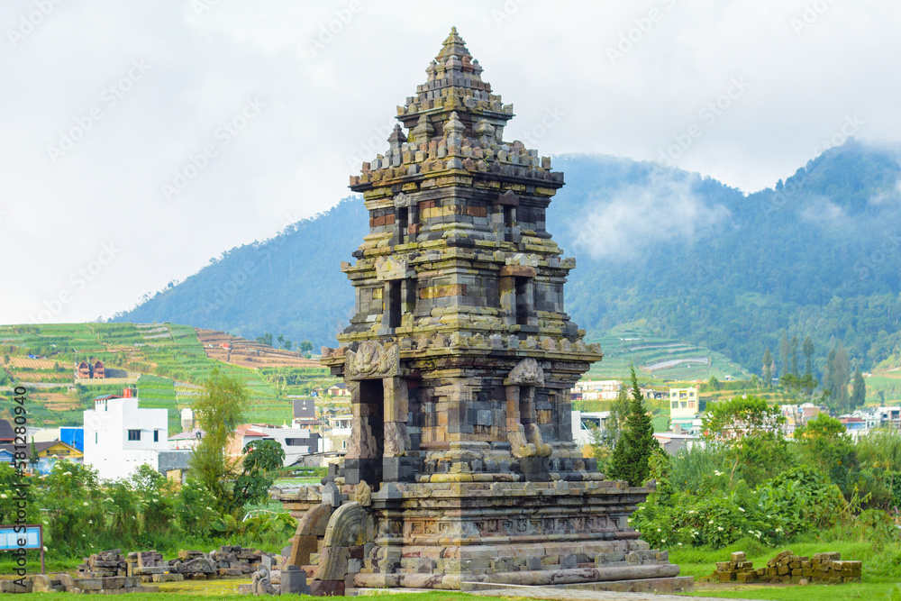Candi Arjuna hindu temple, in Arjuna complex, Dieng Plateau, Central ...
