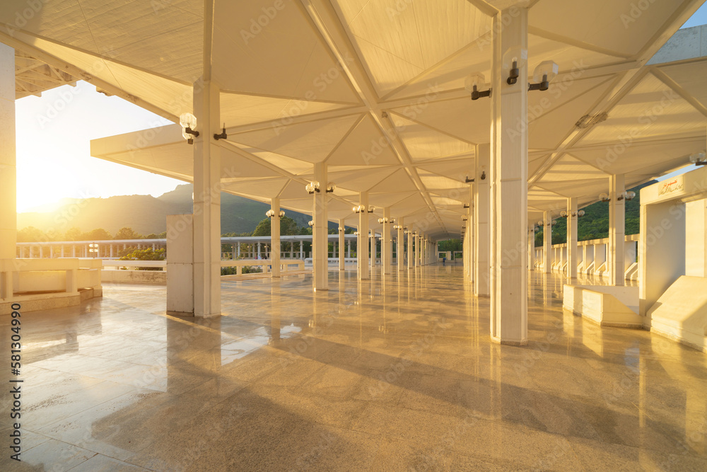 Faisal Mosque. The largest mosque in Islamabad, Pakistan. Muslim or ...
