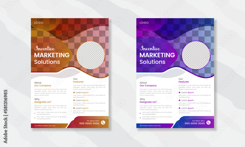 Corporate business flyer design template, business flyer design ...
