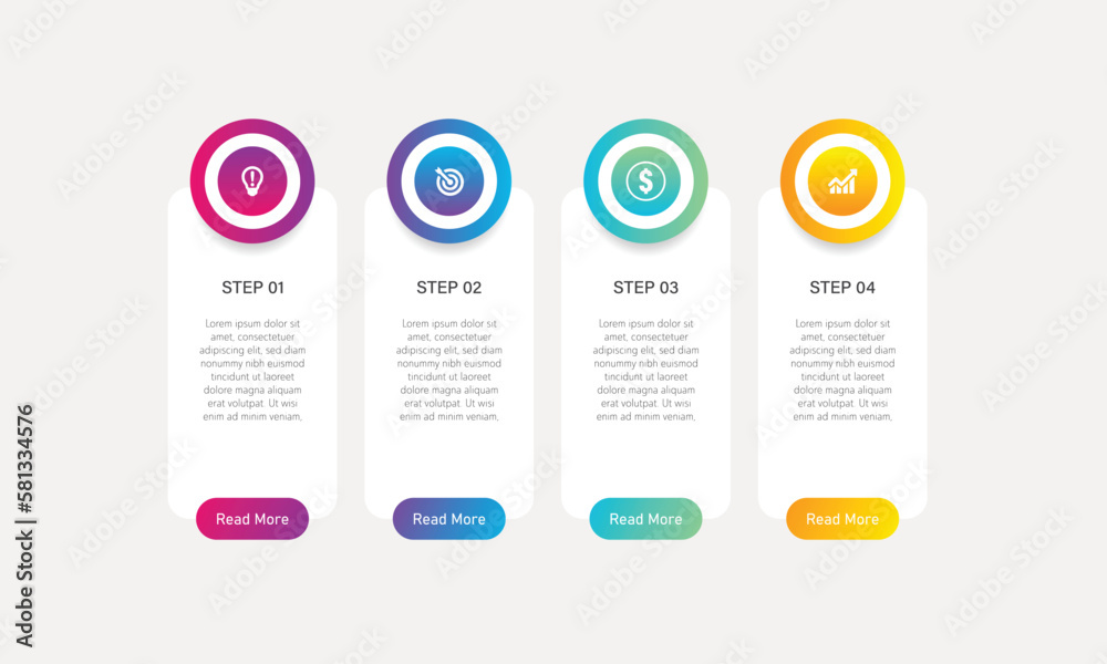 information display Process chart Abstract element of the diagram ...