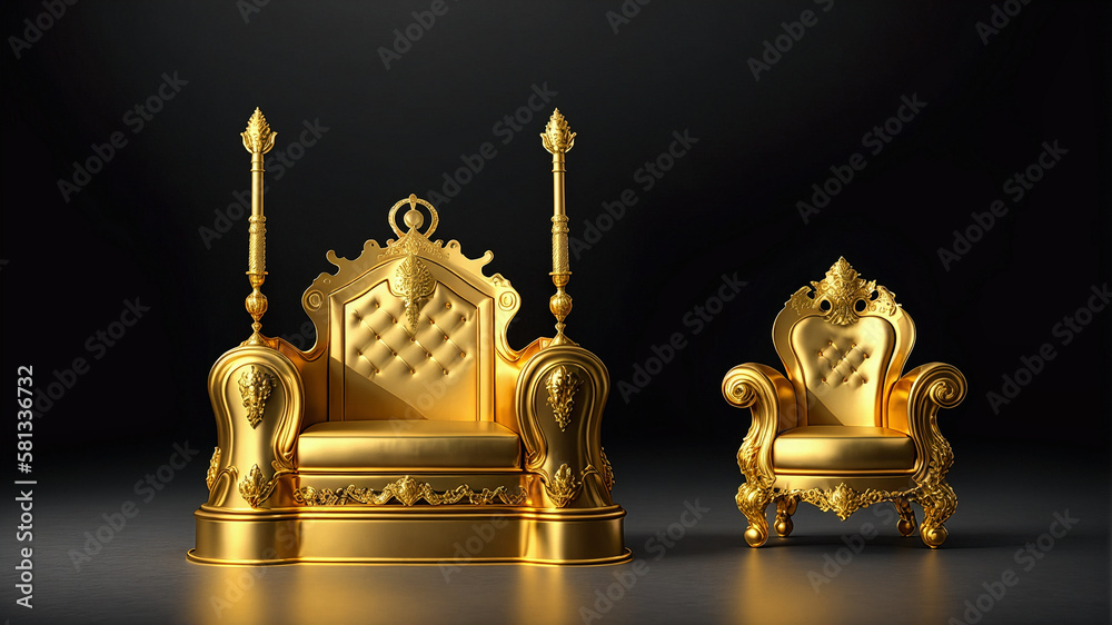 Gold King Throne