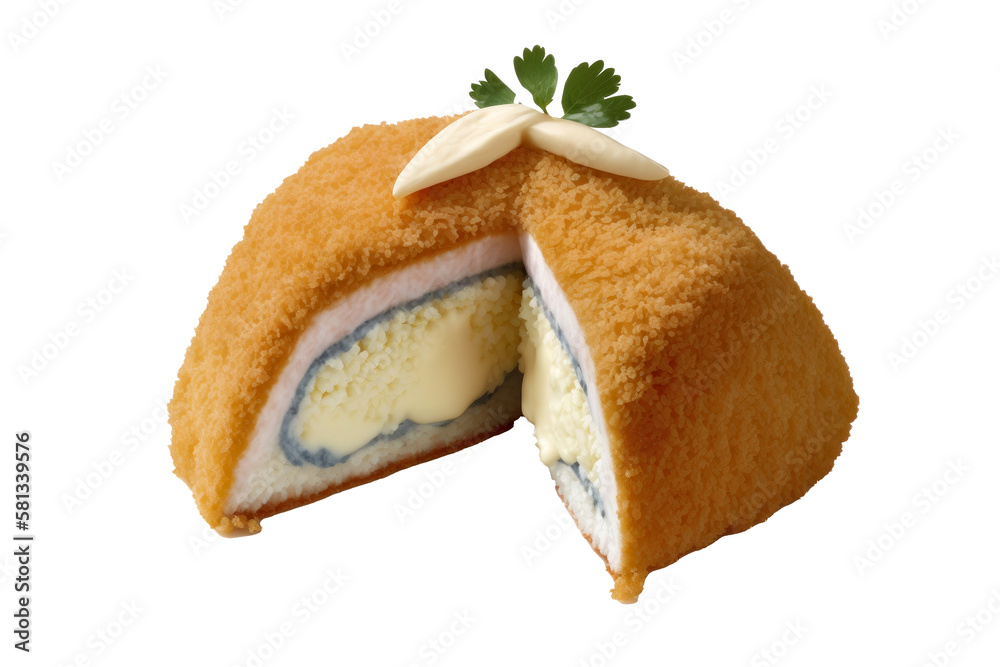 Cordon Bleu on isolated transparent background, png. Generative AI ...