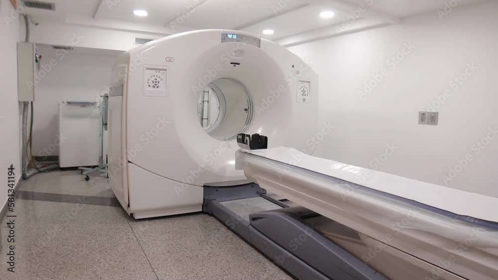 A scanning machine known as PET-CT which scans patients with tumors in ...