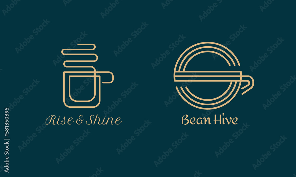 Coffee Logo - Coffee Logo Set Stock Vector | Adobe Stock
