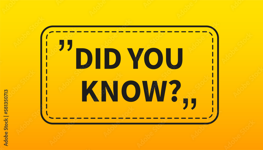 Quote banner with text. do you know Question mark about a special offer ...