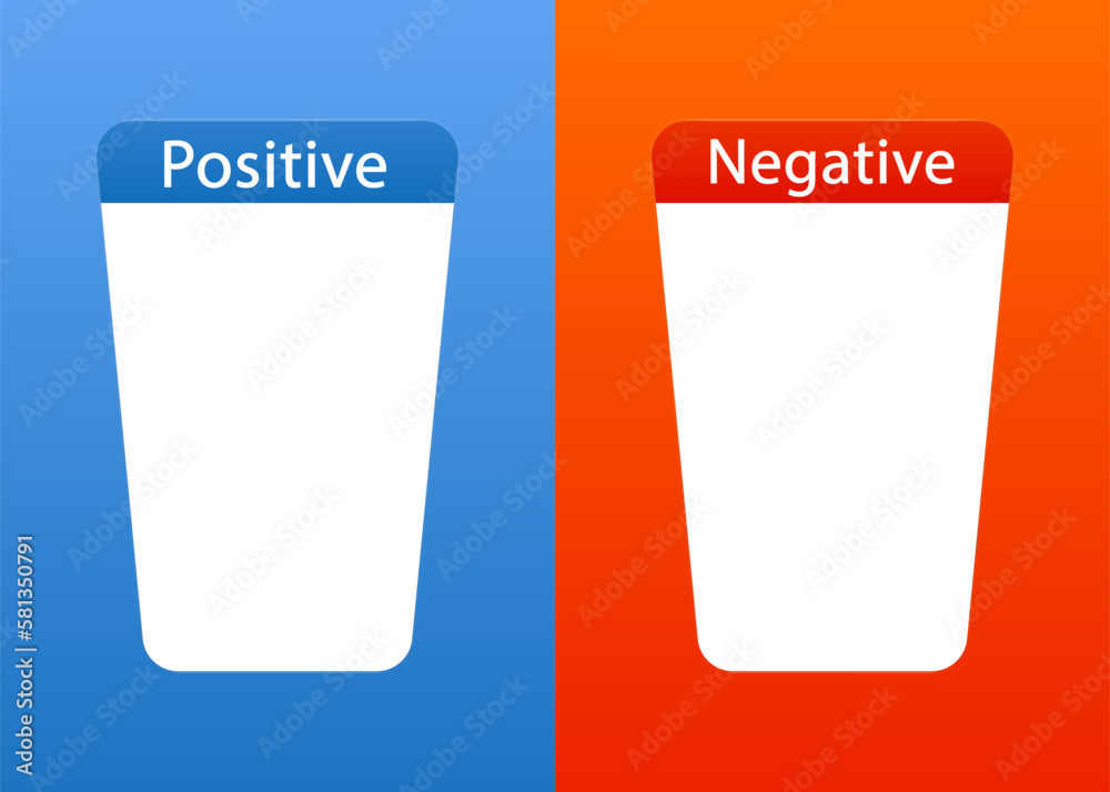 Positive and negative comparison. List of pros and cons. Positive and ... Positive and negative comparison. List of pros and cons. Positive and ...