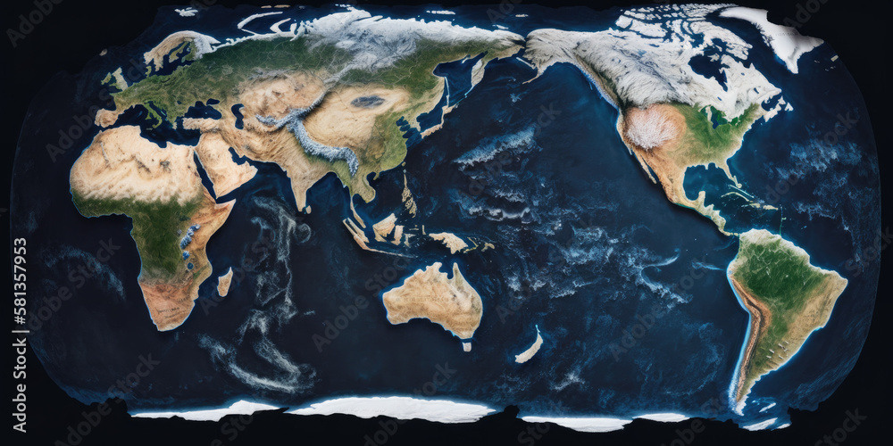 Nasa Hi Res World Map