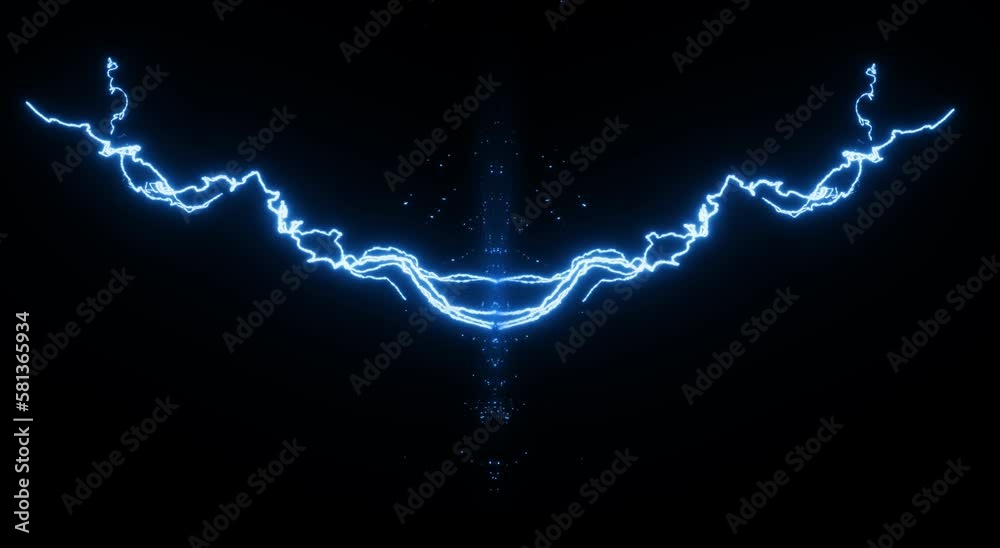 Lightning bolt animation. lightning on a blank background MOV just ...