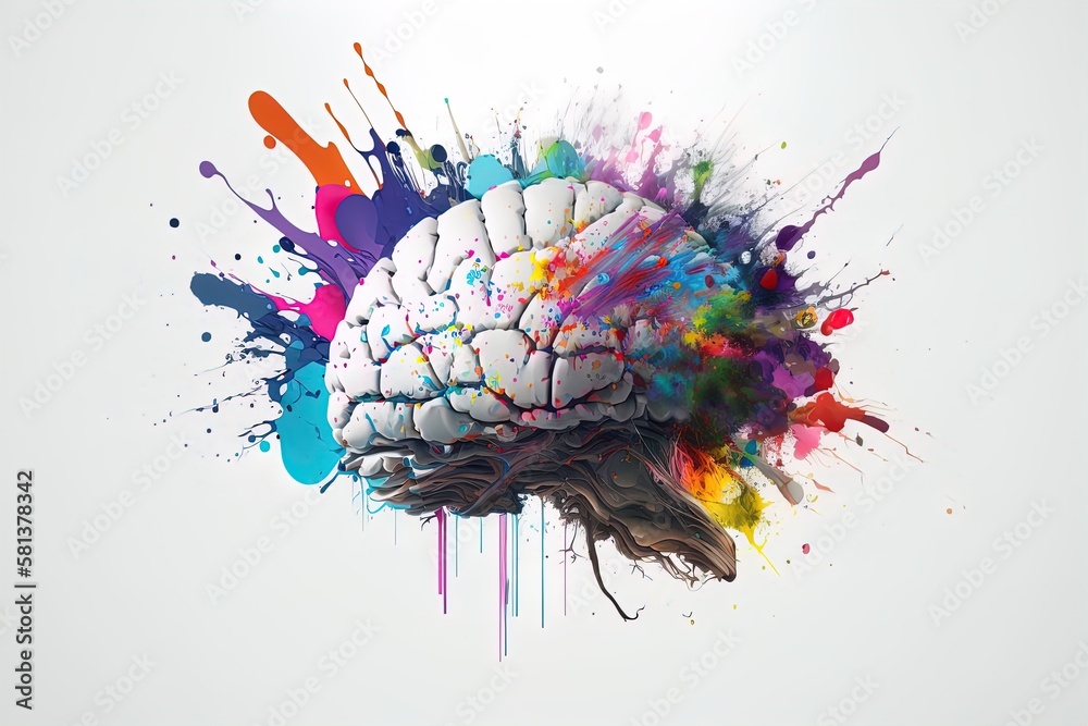 Brain Explosion Drawing