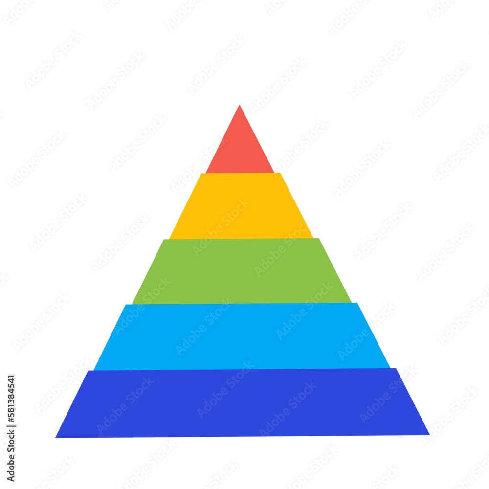 Pyramid charts for infographics Stock Vector | Adobe Stock