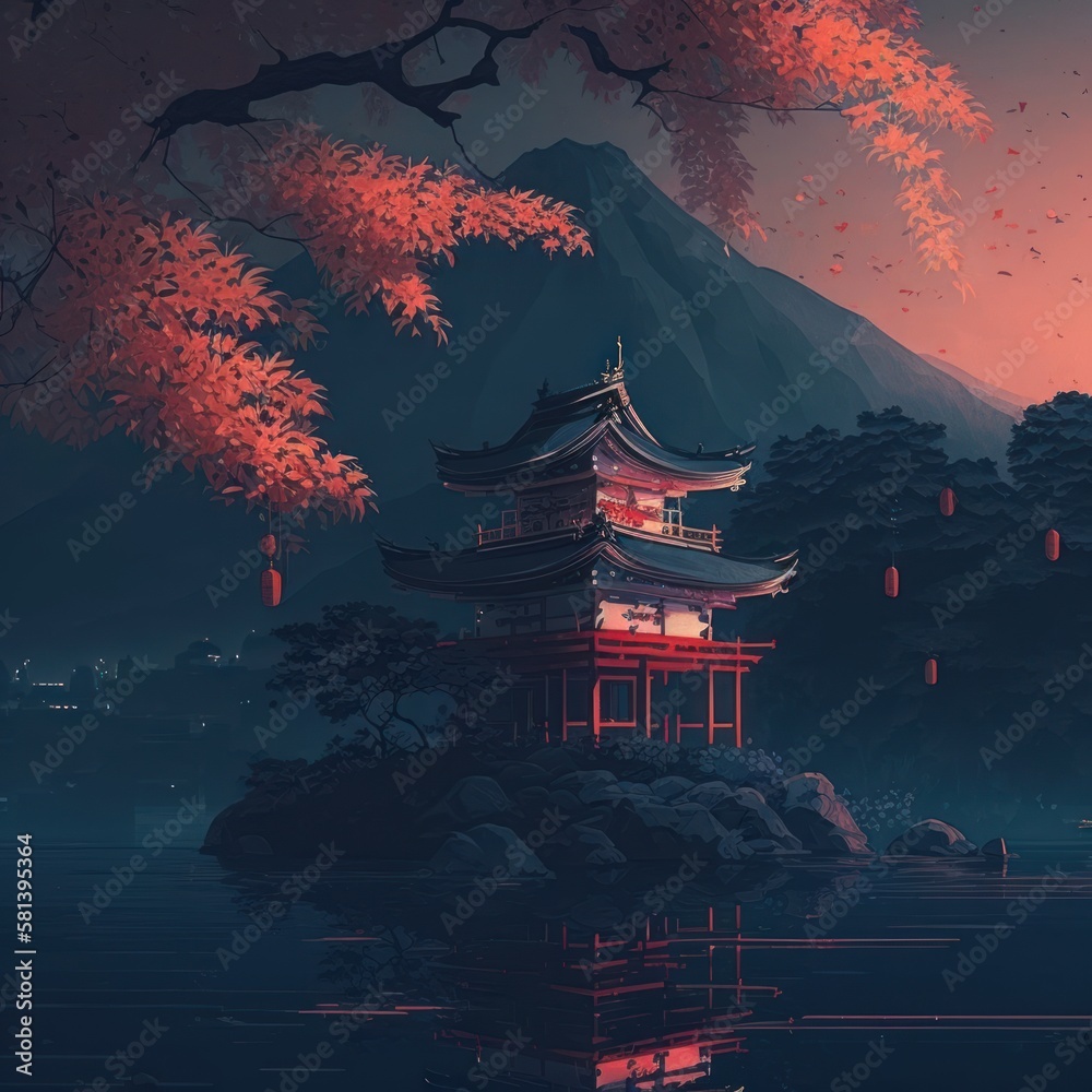 Japan Style Wallpaper Background Stock Photo | Adobe Stock