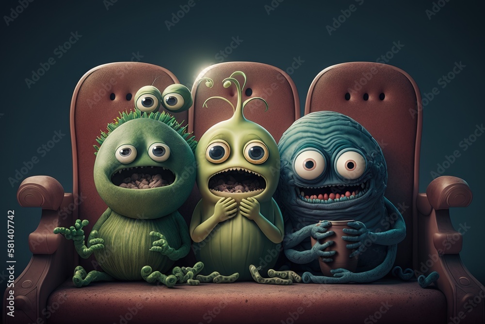 Group of aliens visiting Earth and trying to understand human emotions ...