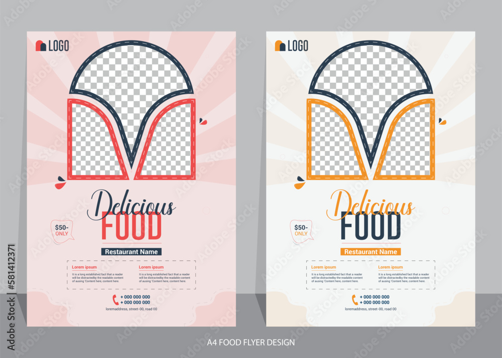 Food Flyer Template design, restaurant food flyer, fast food template ...