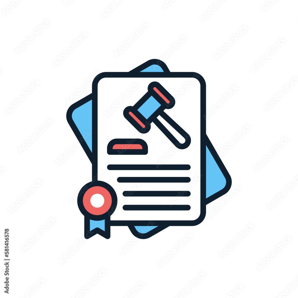 Administrative Law icon in vector. illustration Stock Vector | Adobe Stock