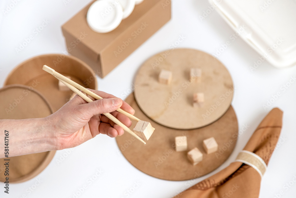 Concept image that exemplifies the use of recycled material in food ...