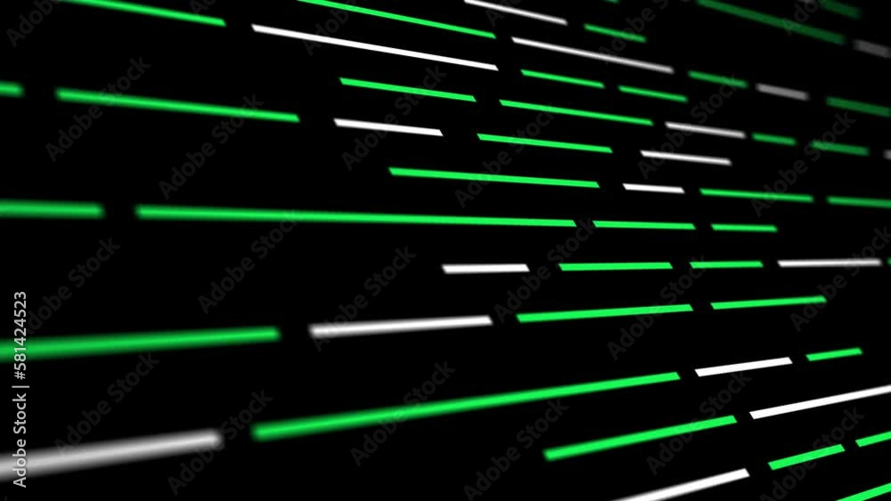Green and White Data Lines Modern Animated Background Data moving ...