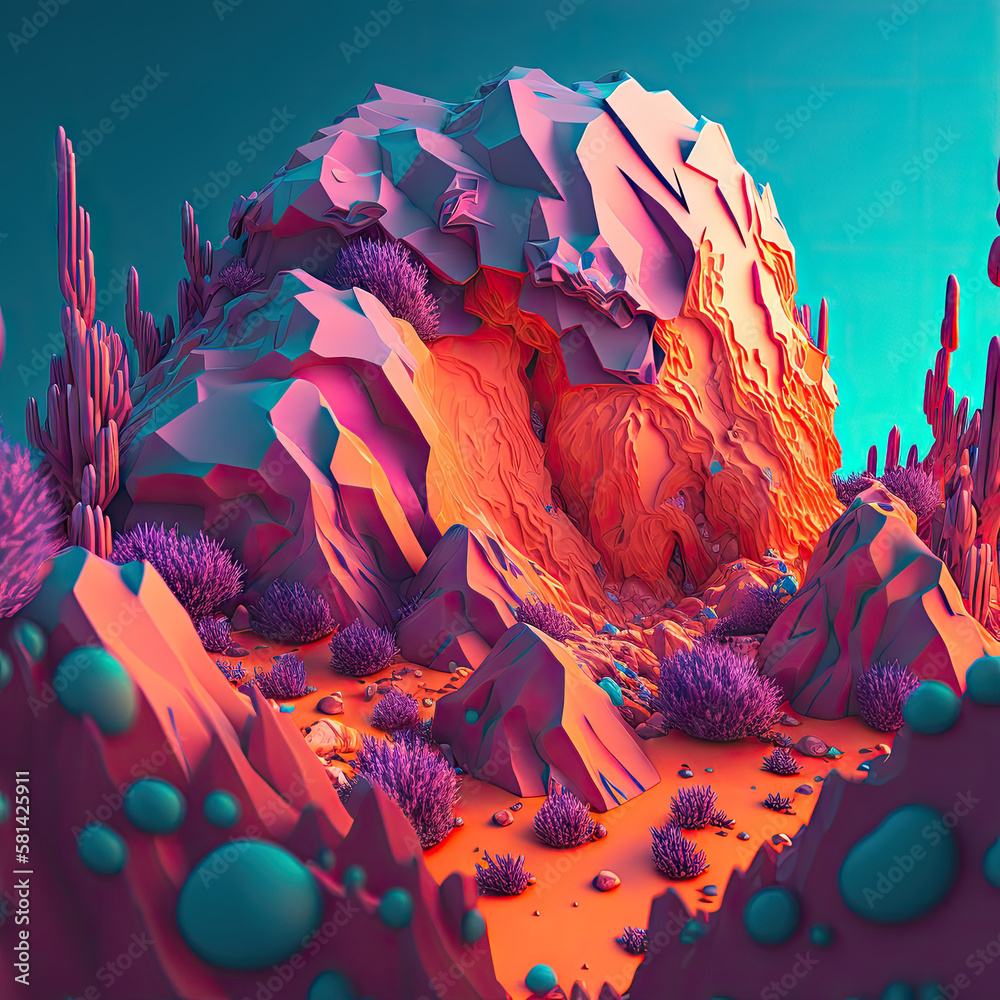 Vibrant Papercraft Diorama Captures the Essence of Fluorescent Colors ...