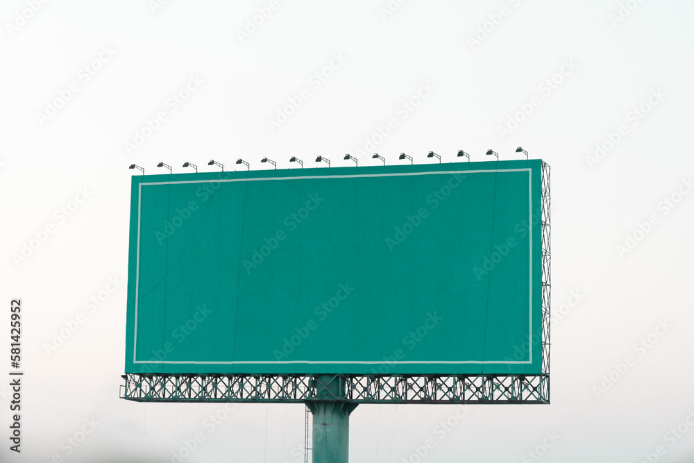 Green billboard blank for outdoor advertising poster or blank billboard ...