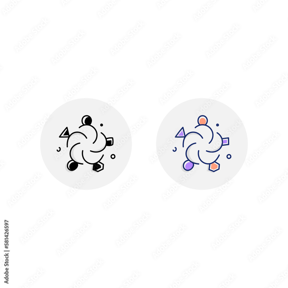 Community Circle Icon, Diversity. and Inclusion Circle Icon. Friendship ...