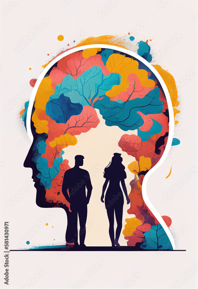 Mindful connection: An image of a couple practicing mindfulness and ...