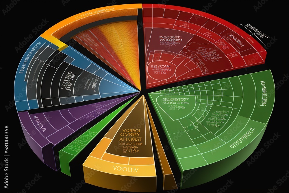 stock market pie chart line, AI generated Illustration Stock | Adobe Stock stock market pie chart line, AI generated Illustration Stock | Adobe Stock