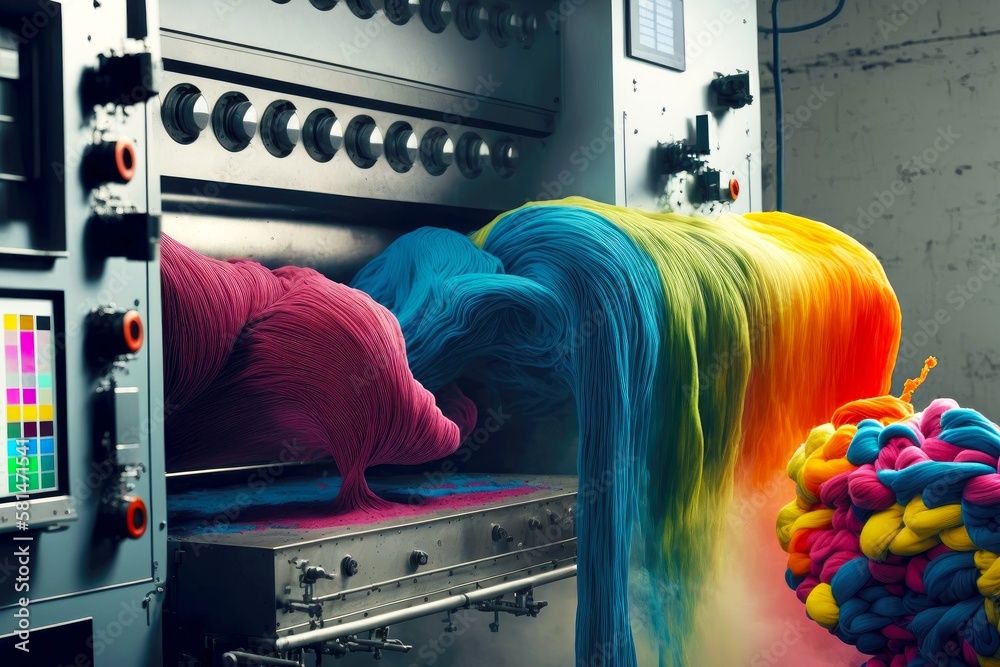 dyeing of clothes and materials for fabric factory technology textile ...