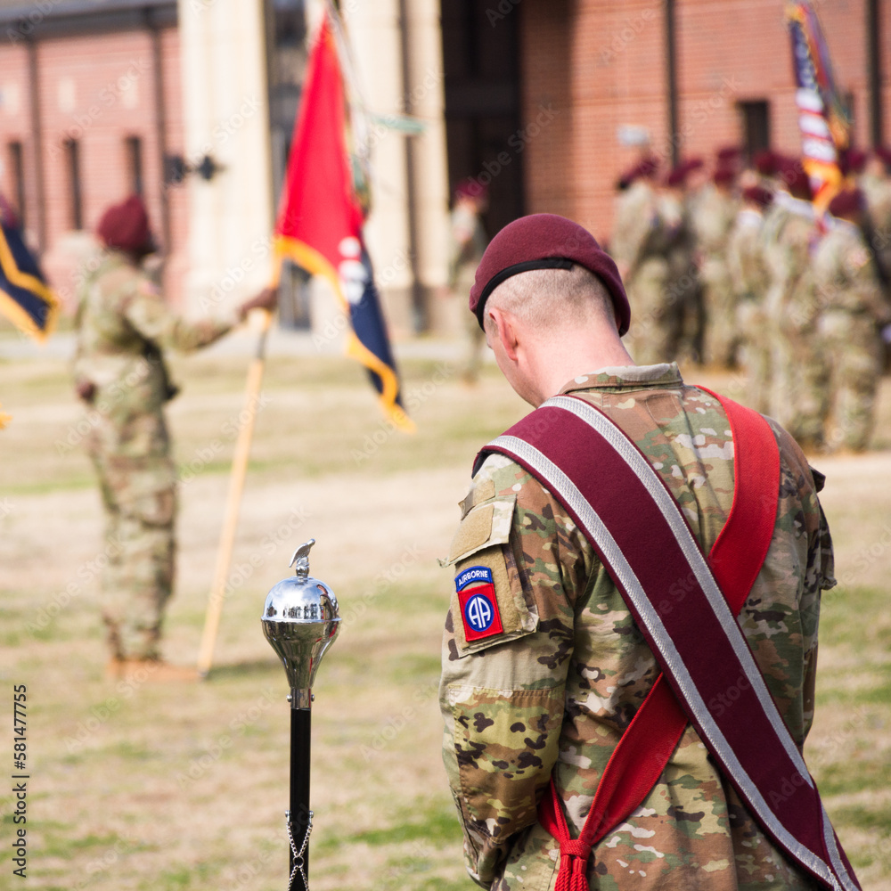 82nd Airborne Ceremonial Band on Stang Field, Fort Bragg, Fort Liberty ...