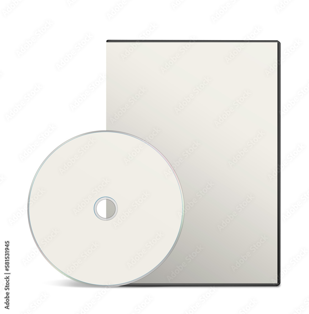 DVD box blank template white for presentation layouts and design. 3D ...