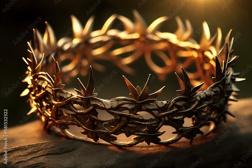 Jesus Christ crown of thorns. Passion of Christ. Christian theology ...