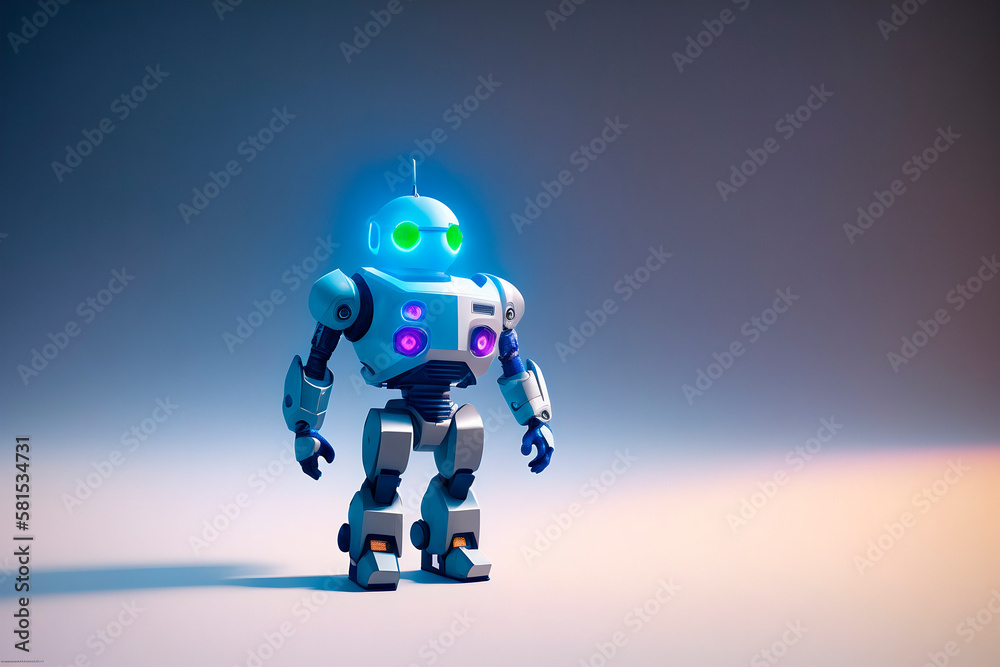 robot concept art illustrtion. Generative ai. Stock Illustration ...