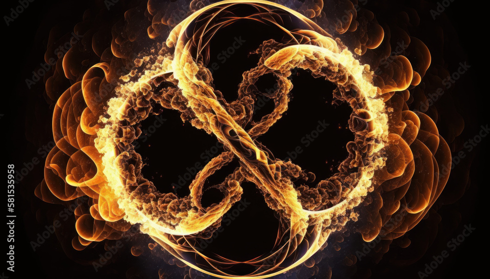 fire infinity forever endless symbol sign Generative AI, Generativ, KI ...