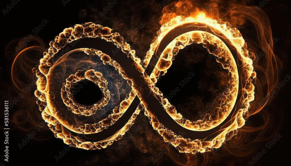 fire infinity forever endless symbol sign Generative AI, Generativ, KI ...