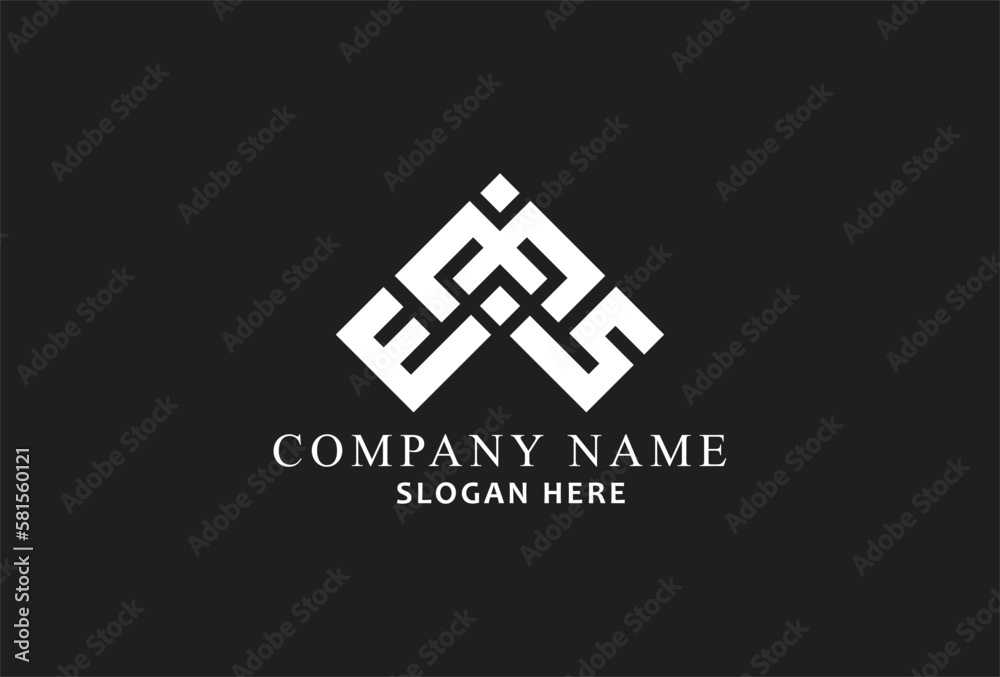 EMS Best UNIK Monogram Logo Design Company Logo Vectors files Stock ...