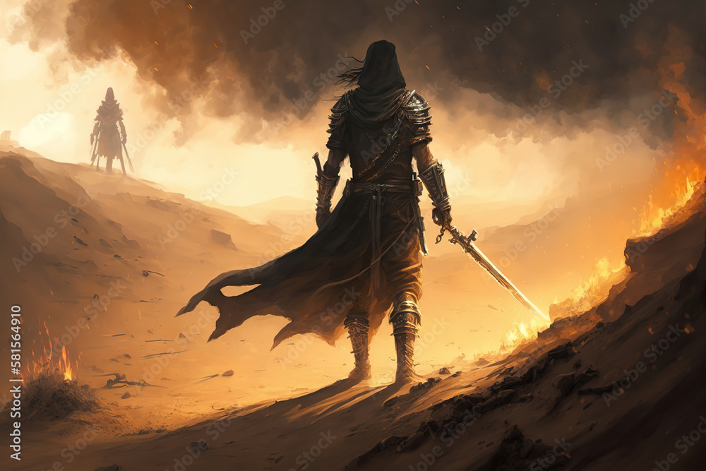 Fantasy Desert Warrior