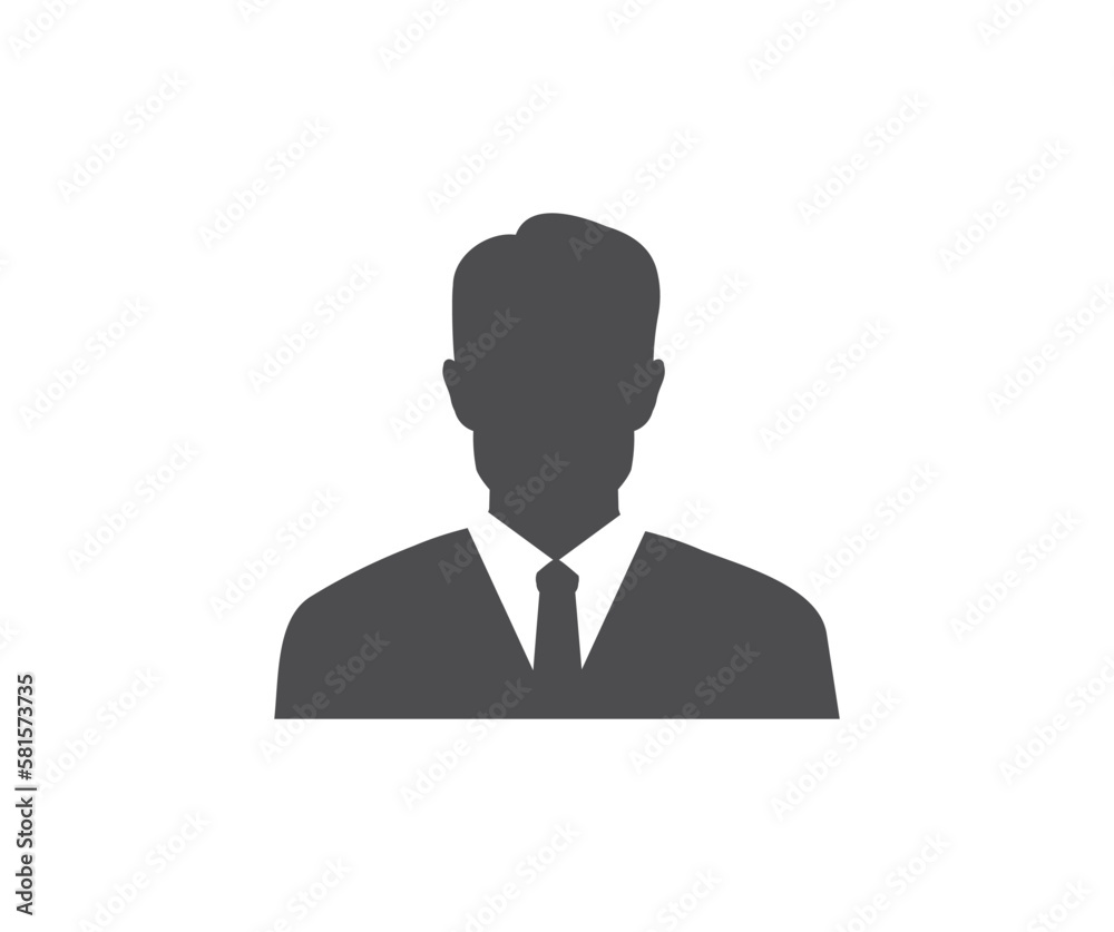 Faceless businessman. User profile icon. Business Leader. Profile ...