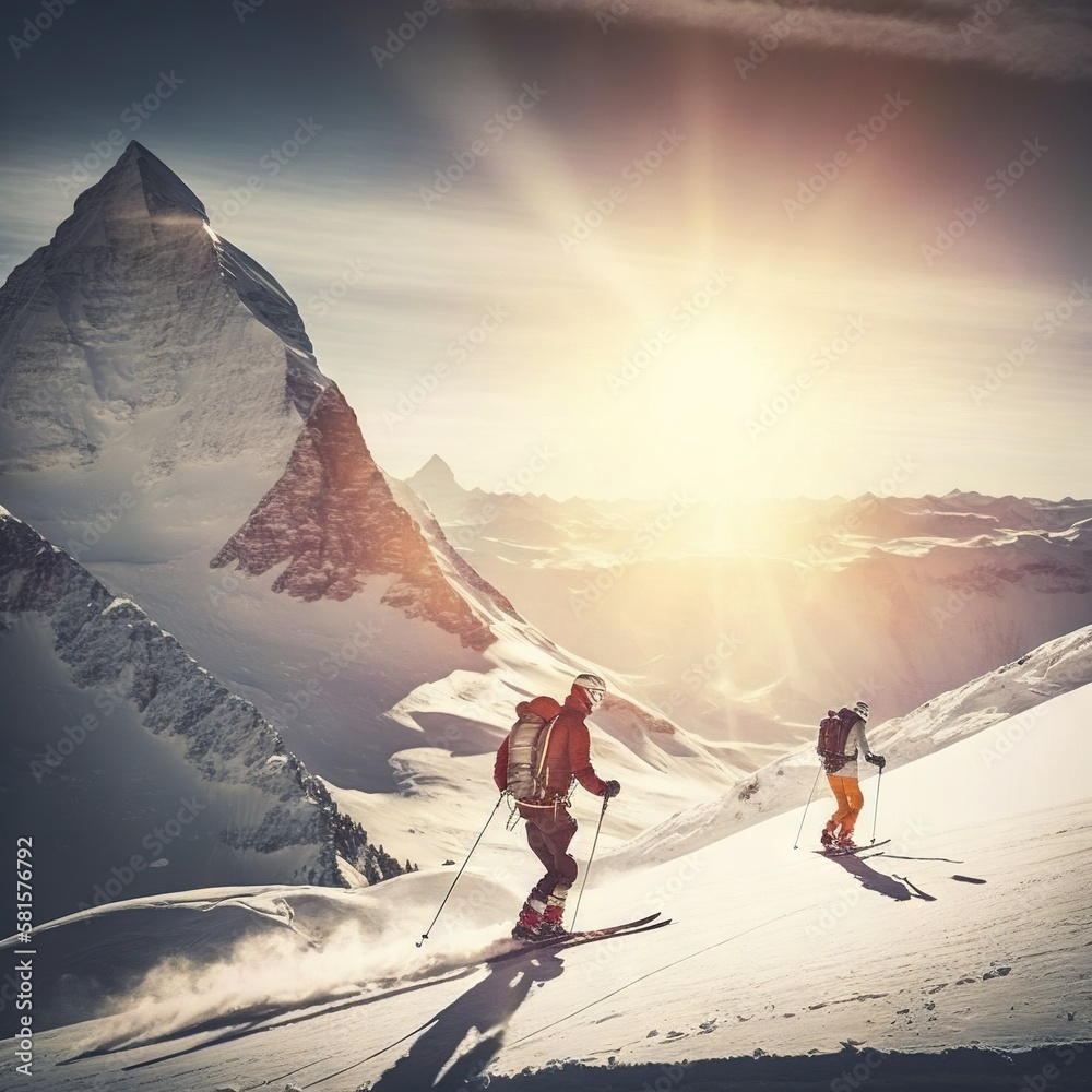 Teamwork and Adventure: Group of People Hiking Together in the ...