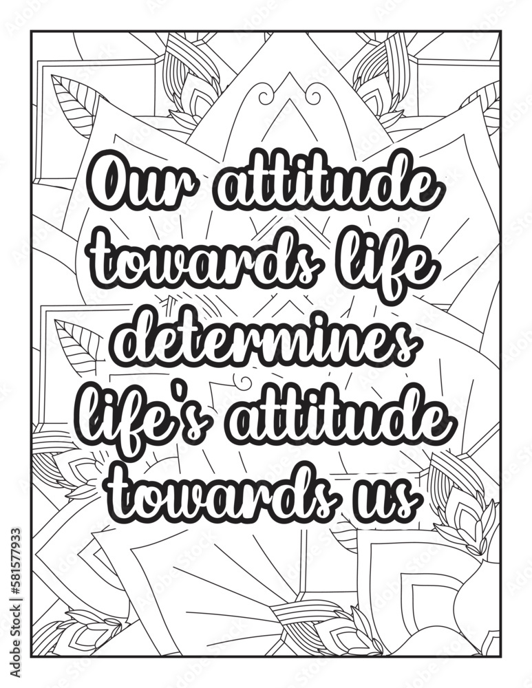 Affirmative quotes coloring page. Positive quotes coloring page ...