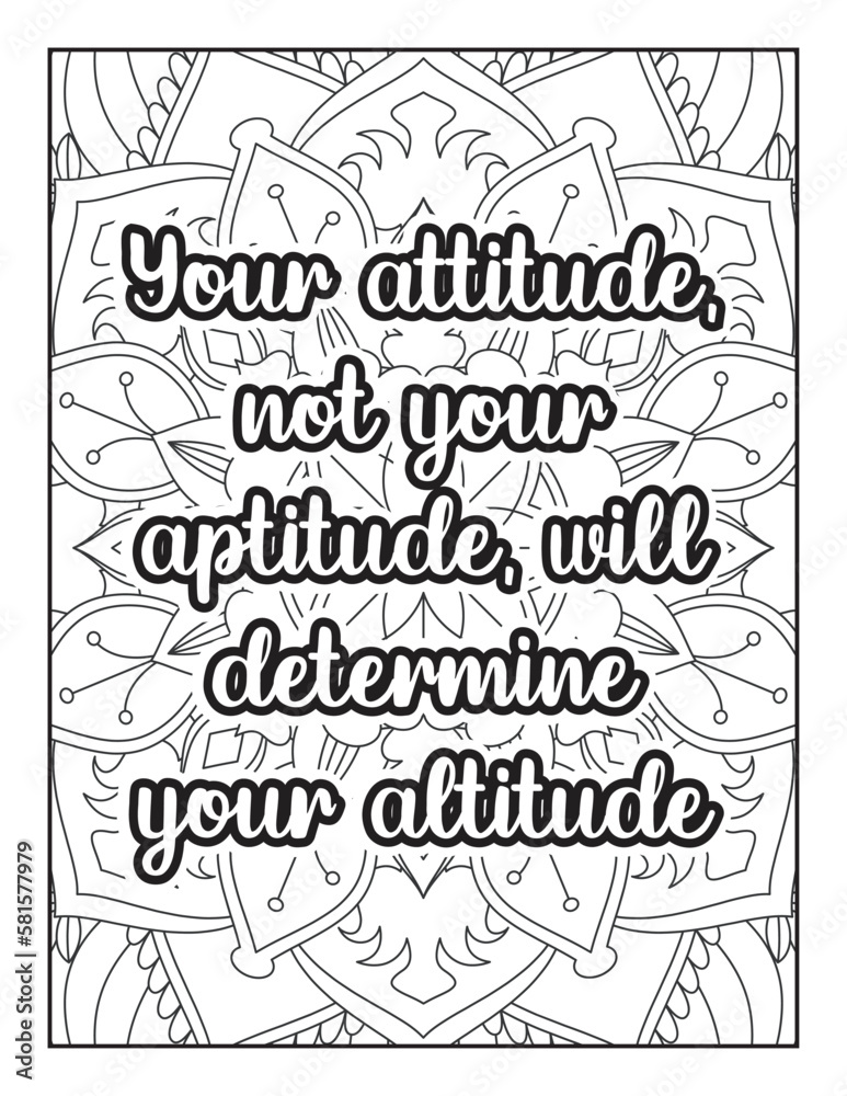 Affirmative quotes coloring page. Positive quotes coloring page ...