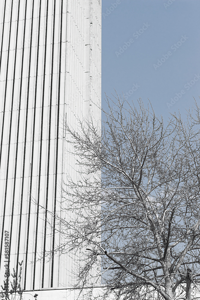 Soviet architecture of the era of constructivism - the facade of the ...