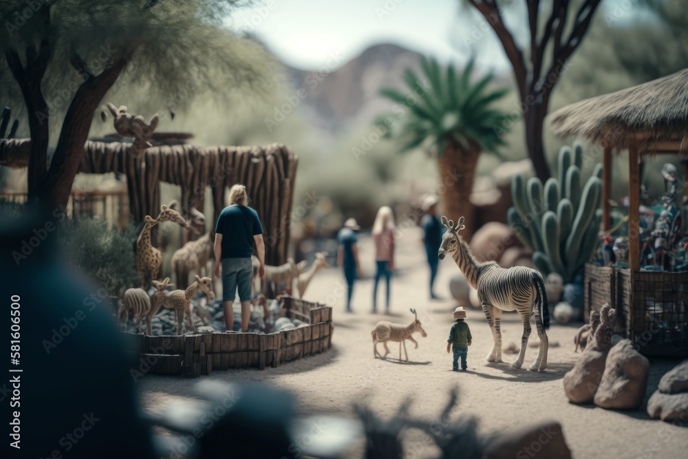 Immerse in a Cinematic Epic Composition of a Hyper-detailed Zoo with ...