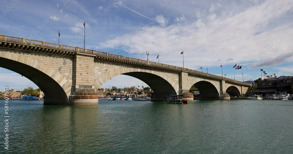 Lake Havasu Arizona London Bridge boat river. Lake Havasu City, Arizona ...