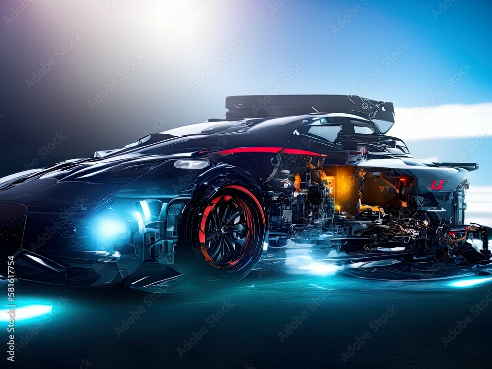 Inside Future Car Engineering, Designed with the help of AI Stock ...