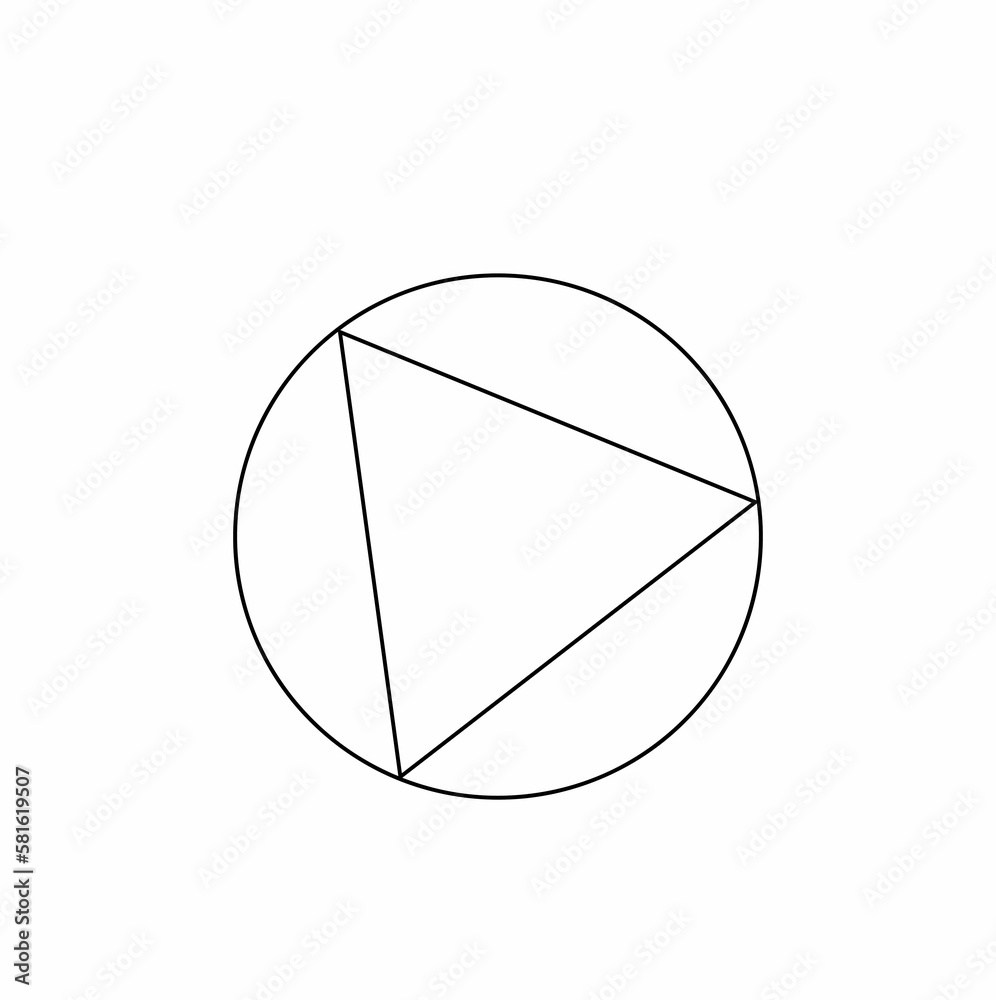 geometric shapes, visual aid, poster, didactic material, a right ...